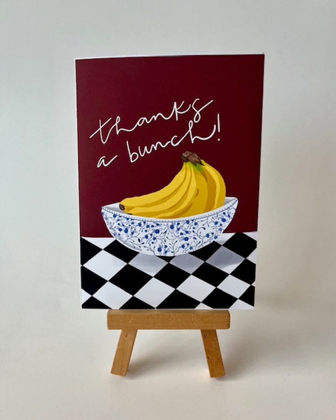 Thank You Card- Bunch of Bananas - Etsy