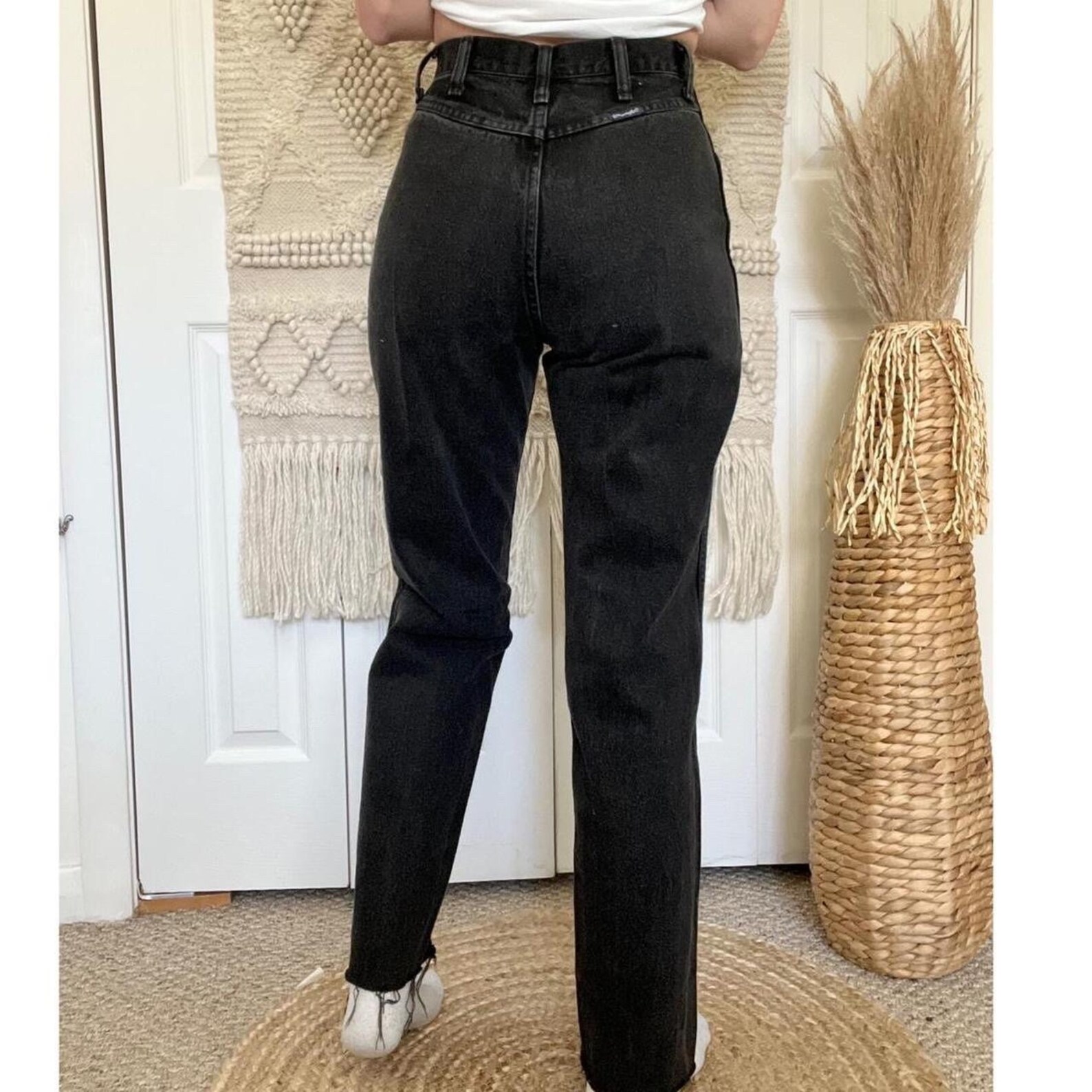 Vintage Handmade Upcycled Bleach Dye Peace Sign Wrangler Jeans - Etsy