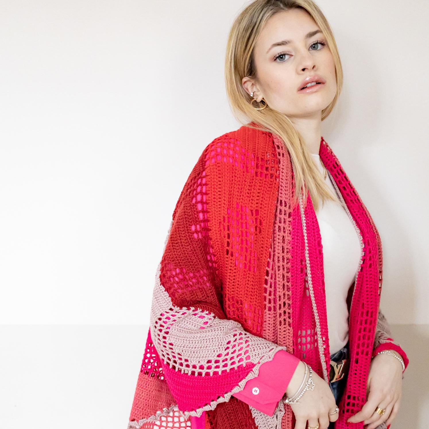 Charmed Harmony Shawl, Crochet Pattern, Triangular Filet Lace Wrap (PDF ...