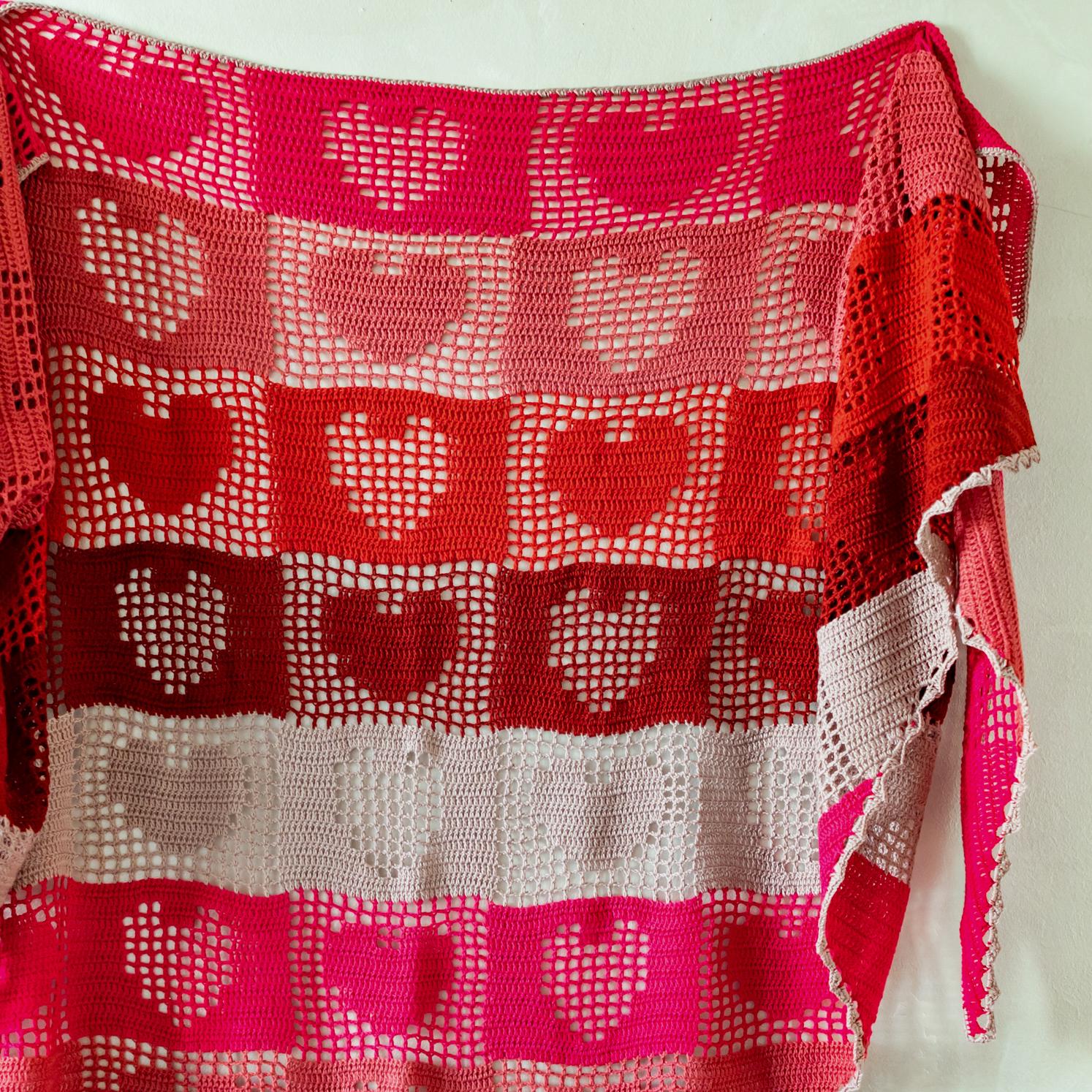 Charmed Harmony Shawl, Crochet Pattern, Triangular Filet Lace Wrap (PDF ...