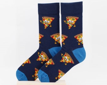Pizza Please 3 Slices Socks, Pizza Lover - Etsy