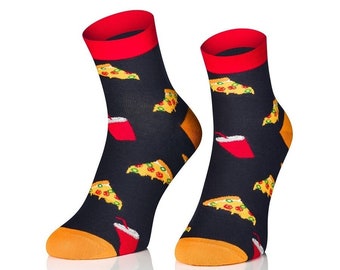 Pizza Please 3 Slices Socks, Pizza Lover - Etsy
