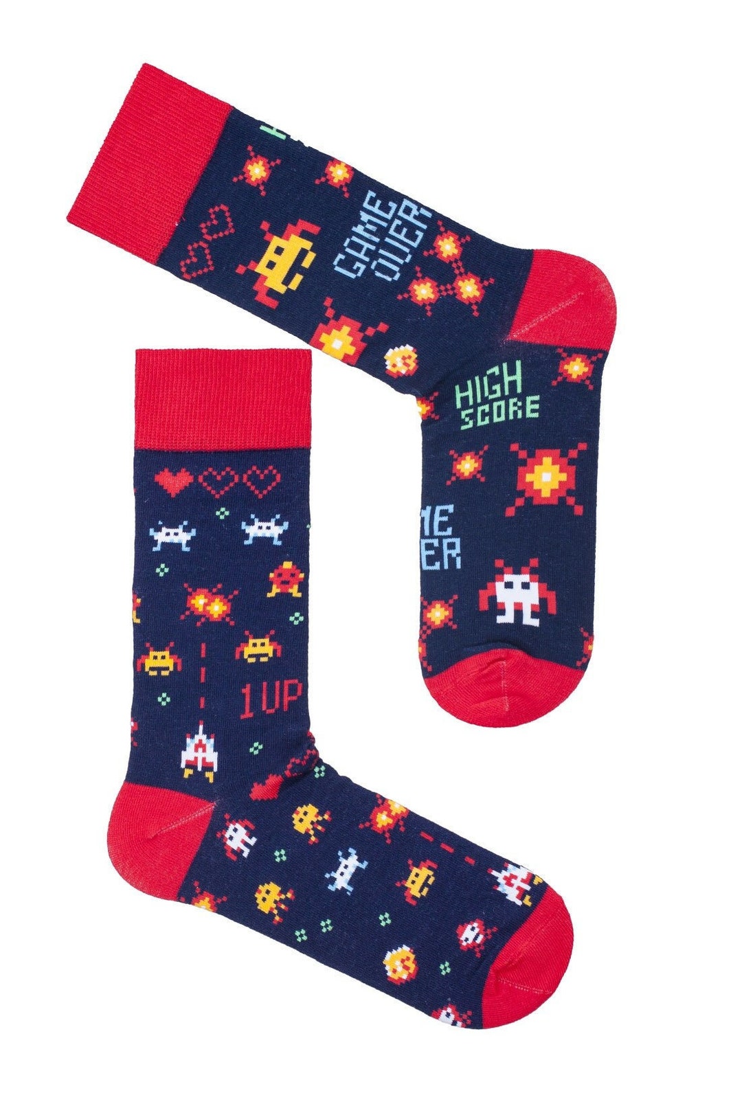 Atari Game Over Socks: Classic Gaming Mismatched Socks - Etsy