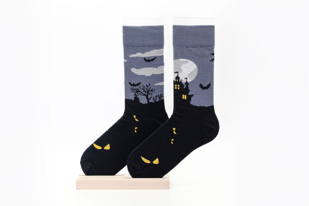 Spooky Night Halloween Creepy Unisex Socks, Funny Socks, Men Socks ...