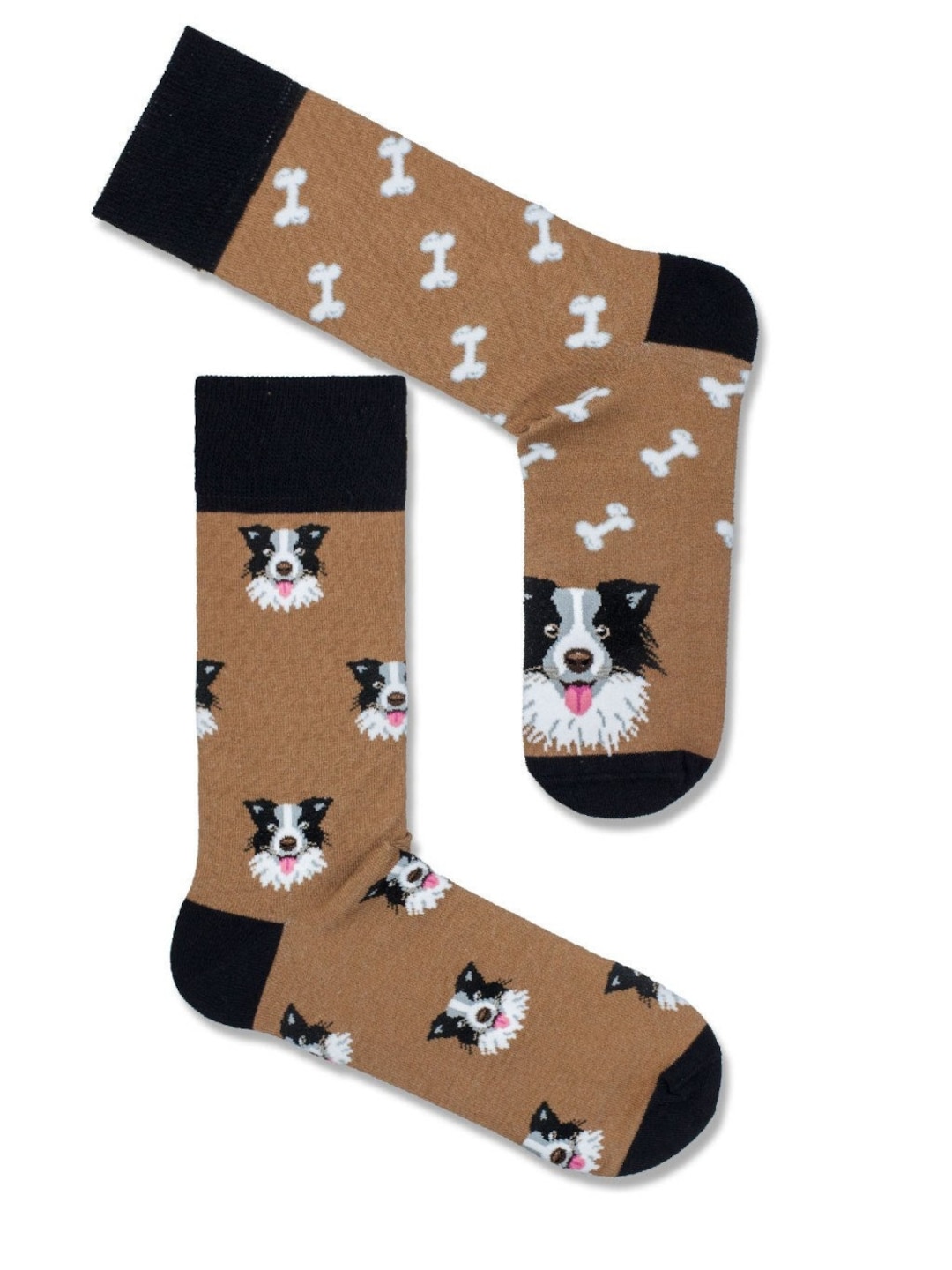 Border Collie Dog Men Socks, Funny Socks, Cozy Socks, Men Socks, Crazy ...