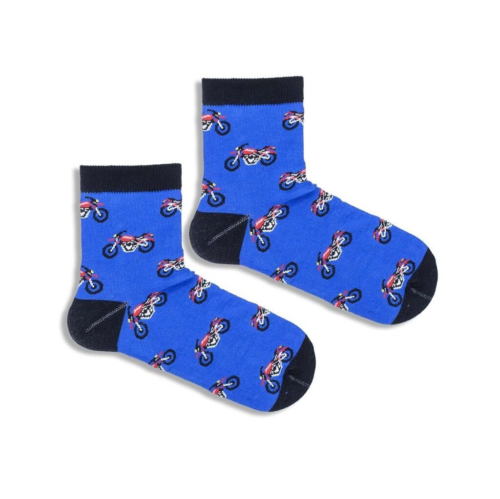 Motocross Bike Kids Socks, Funny Socks, Cozy Socks, Socks, Crazy Socks ...