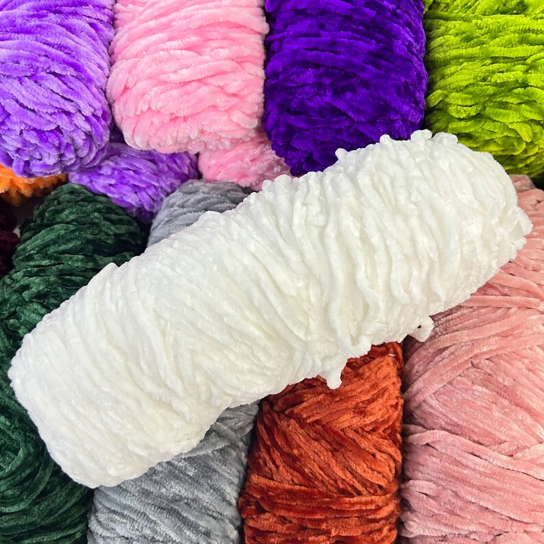 42 Colors Soft Velvet Yarn 95 Gram, Amigurumi Doll Animal Velvet Yarns ...