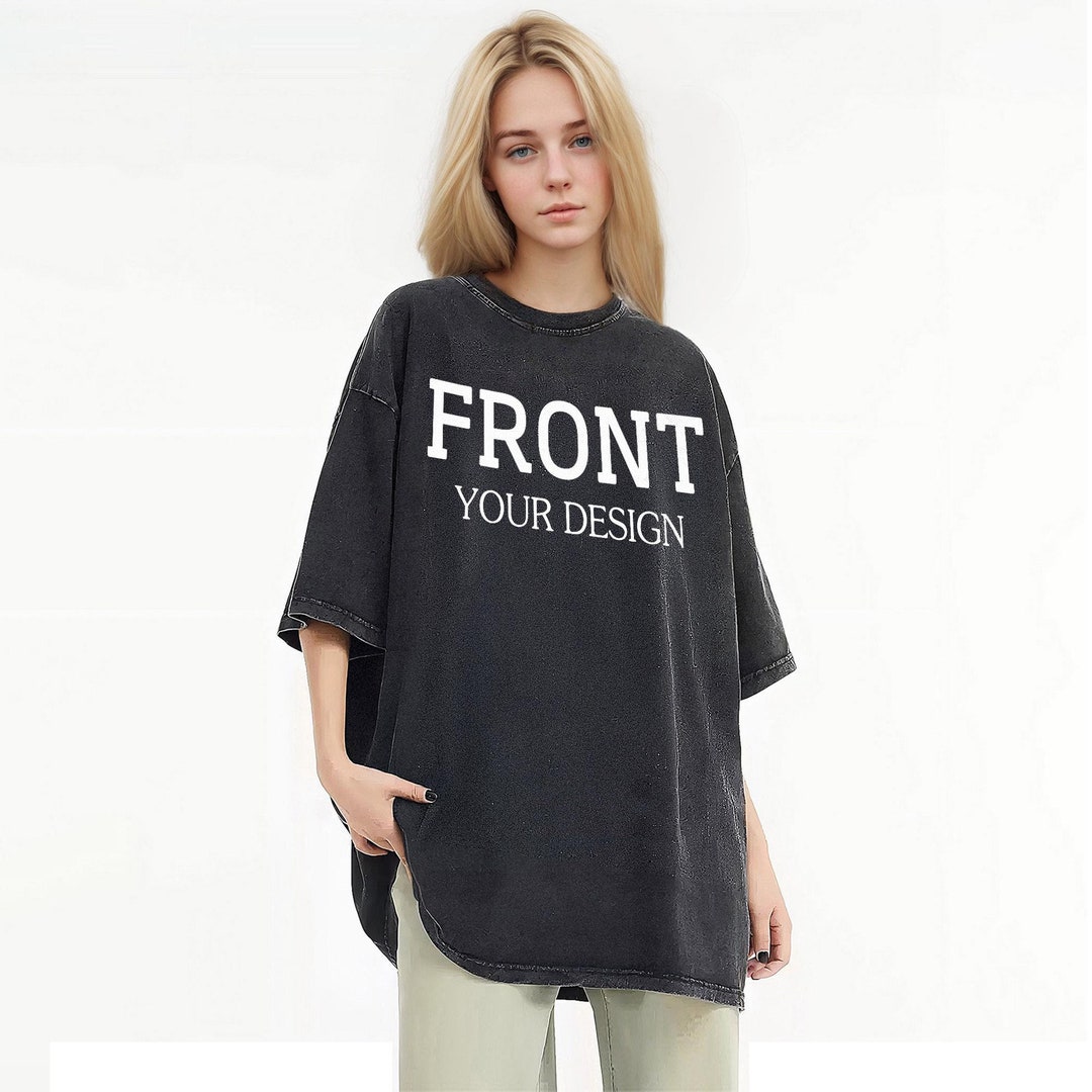 Custom Front and Back Shirt Gift, Custom Retro Inspired Text T-shirt ...