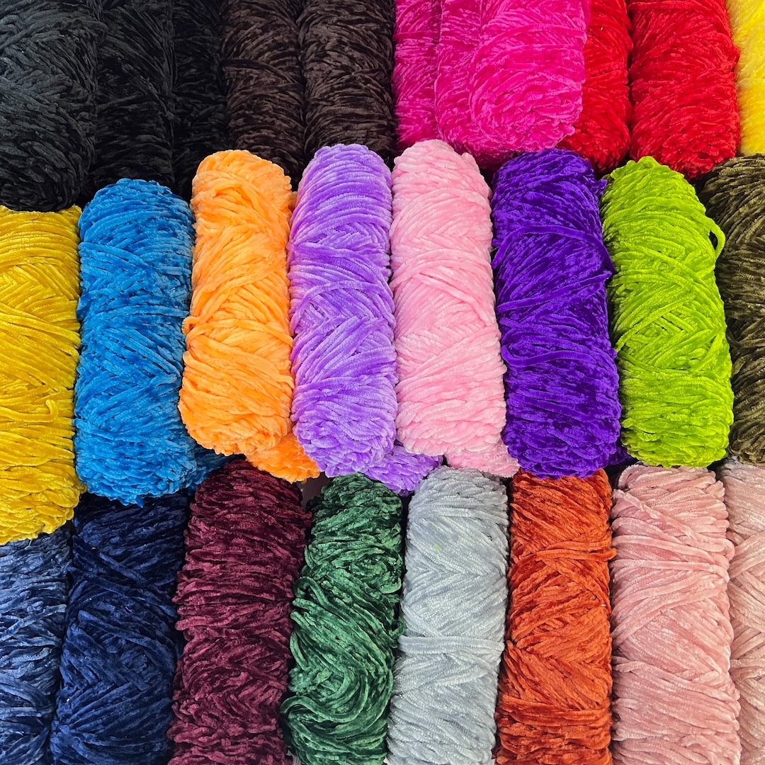 42 Colors Soft Velvet Yarn 95 Gram, Amigurumi Doll Animal Velvet Yarns ...