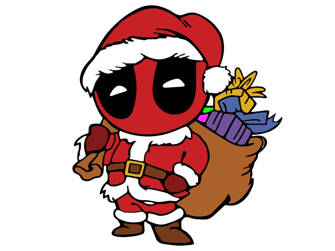 Christmas Deadpool Santa Svg Xmas Svg Superhero Svg - Etsy