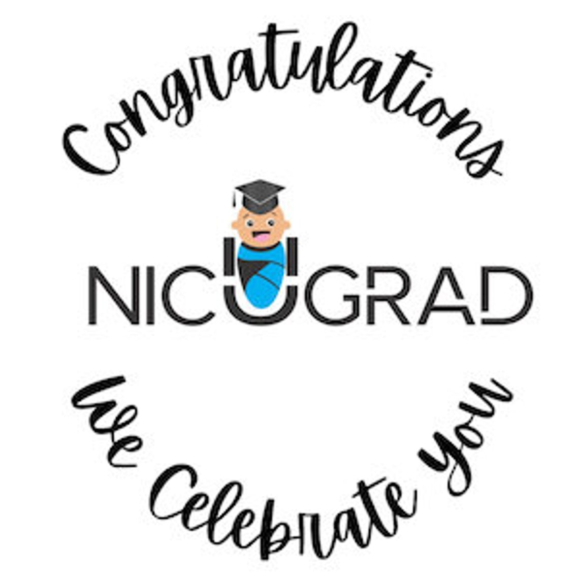 NICUGRAD® Graduation Set, NICU Graduation Cap and Gown, NICU Graduate ...