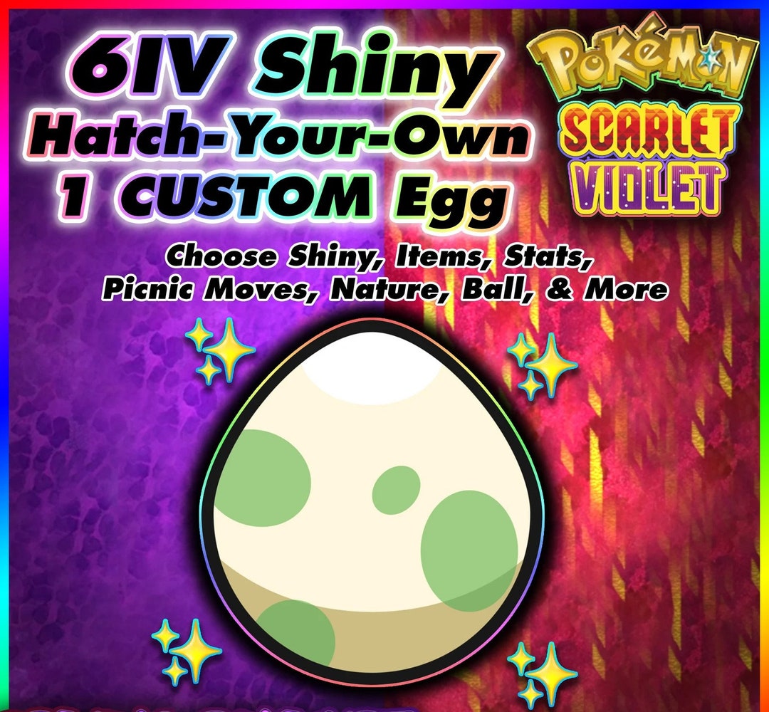 Custom 6IV Pokemon of Choice - Etsy