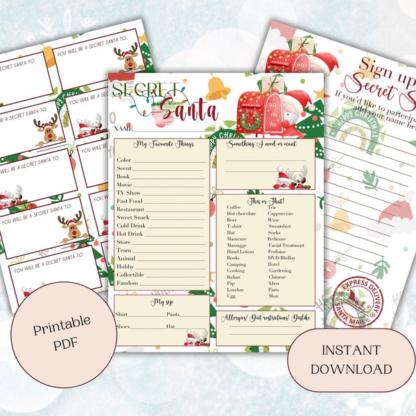 Santa Request Form - Etsy