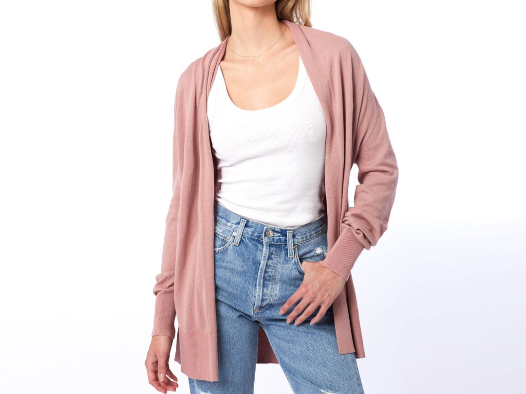 Drape Cardigan, Light Weight Draped Front Cardigan, Travel Cardigan ...