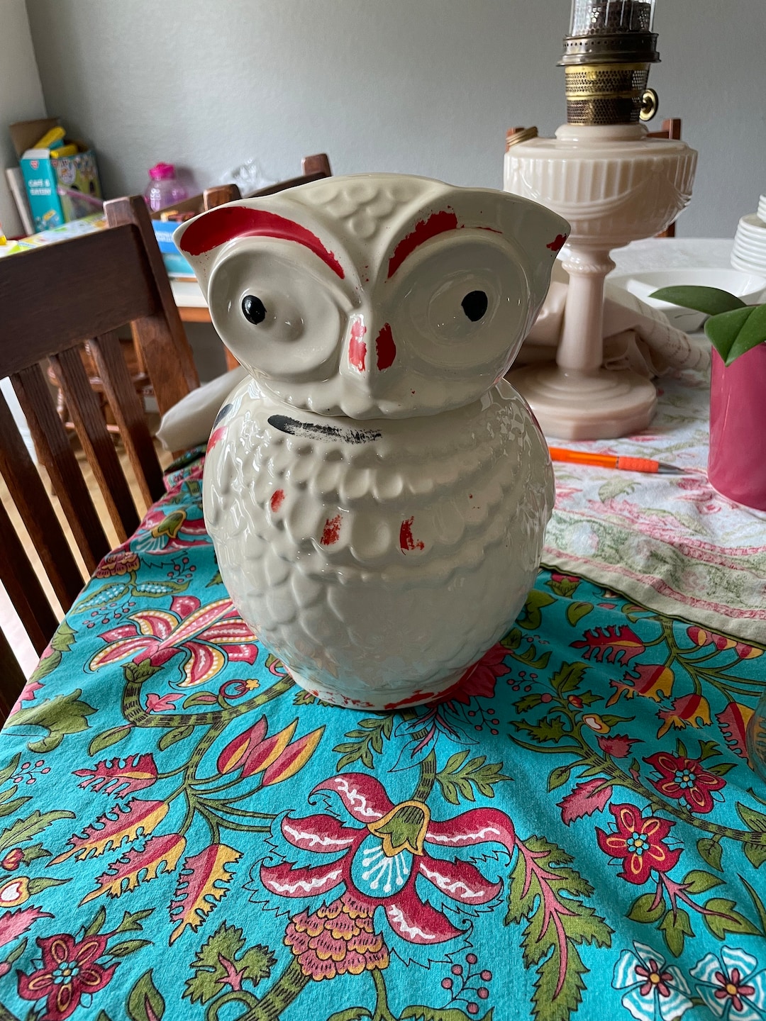 Vintage Owl Cookie Jar - Etsy