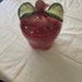 Large Vintage Mid Century Ceramic Apple Shaped Cookie Jar - Etsy