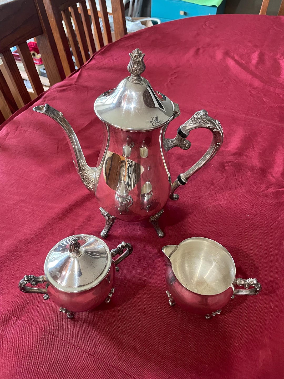 Leonard Silverplate Tea Server With Cream and Sugar. - Etsy