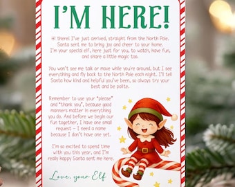 EDITABLE Elf Letter, Elf Arrival Letter, First Time Elf Arrival Letter ...