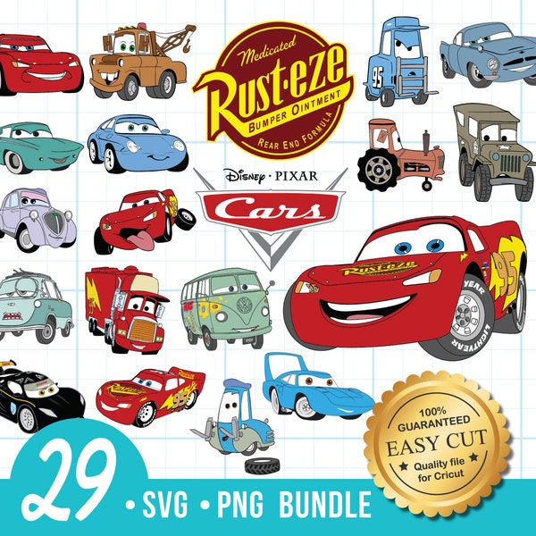 Cars Face Svg - Etsy