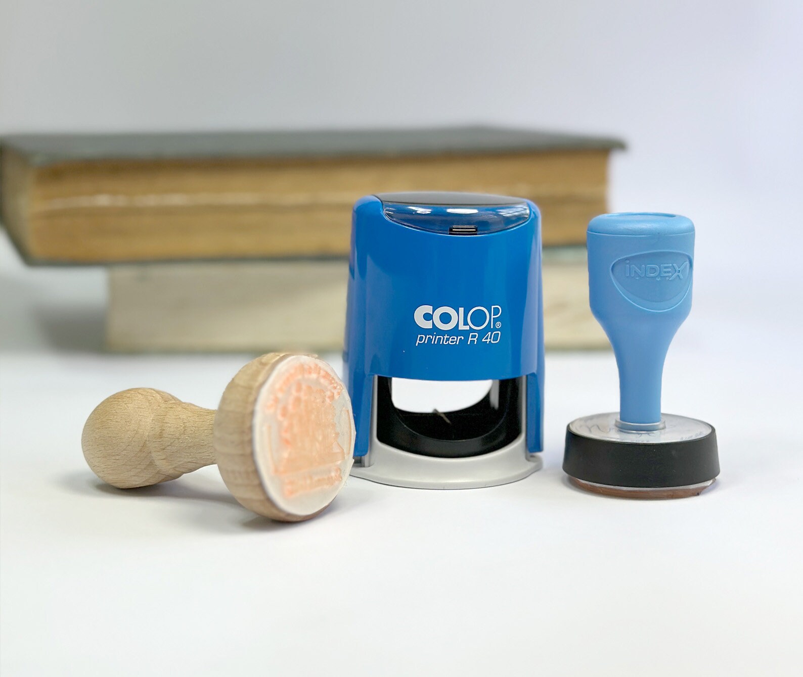 Personalized Book Stamp, From the Library Of, Book Embosser, Book Stamp ...