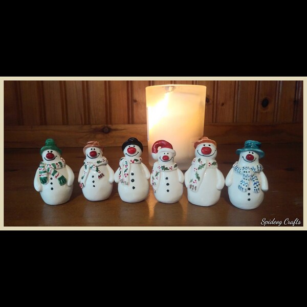 Ceramic Snowman - Etsy