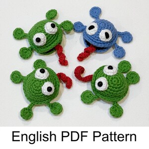 Splat Frog Crochet Amigurumi Pattern, Instant Download PDF in English ...