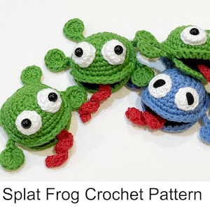 Splat Frog Crochet Amigurumi Pattern, Instant Download PDF in English ...