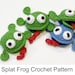 Splat Frog Crochet Amigurumi Pattern, Instant Download PDF in English ...
