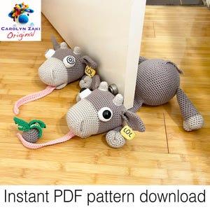 Squashed Cow Door Stopper PDF Pattern Instant Download Available in ...