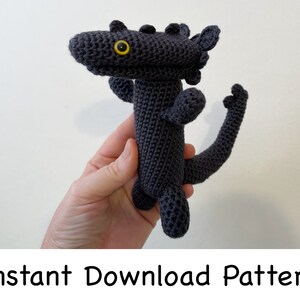 Crochet Dancing Toothless Dragon Meme Amigurumi Pattern (PDF) - Etsy