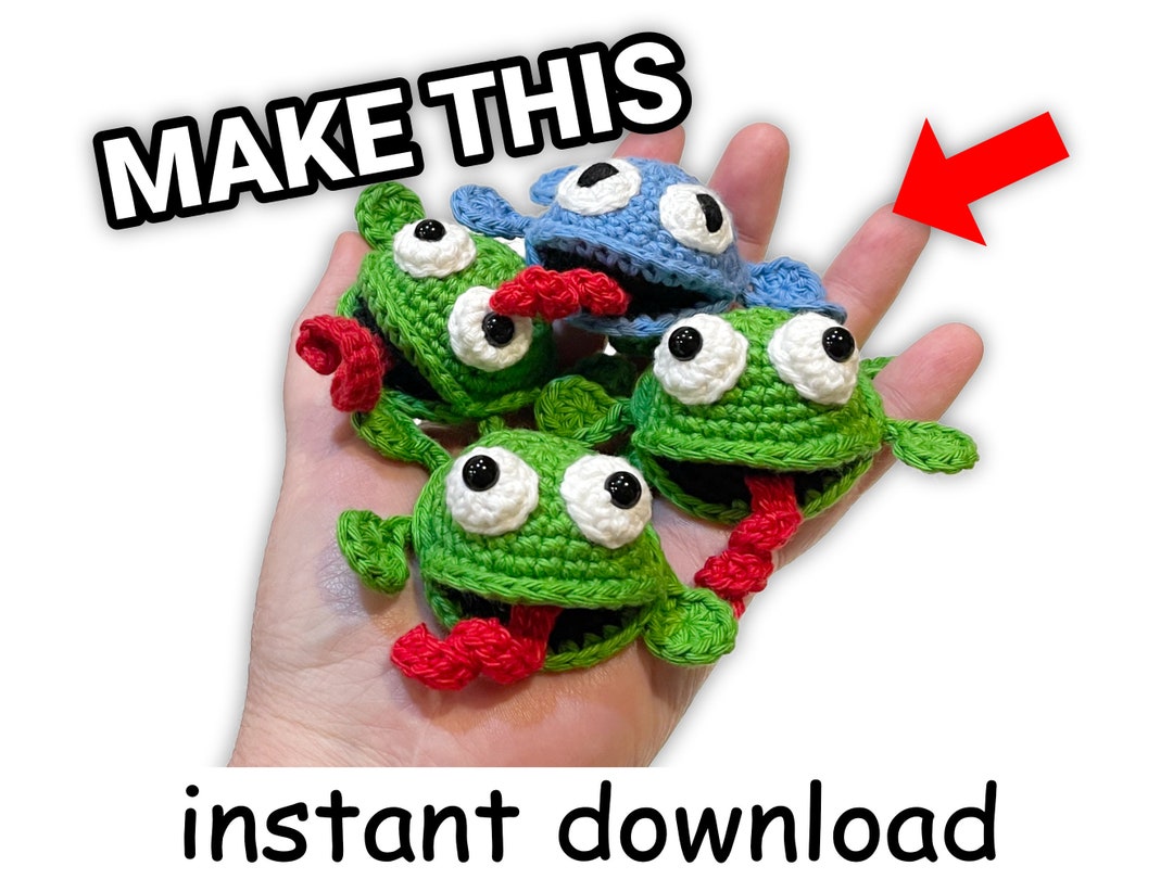 Splat Frog Crochet Amigurumi Pattern, Instant Download PDF in English Only - Etsy