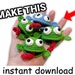 Splat Frog Crochet Amigurumi Pattern, Instant Download PDF in English ...