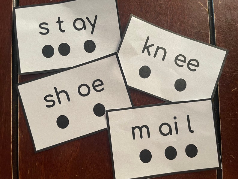 Montessori Phoneme Segmenting Cards Editable - Etsy
