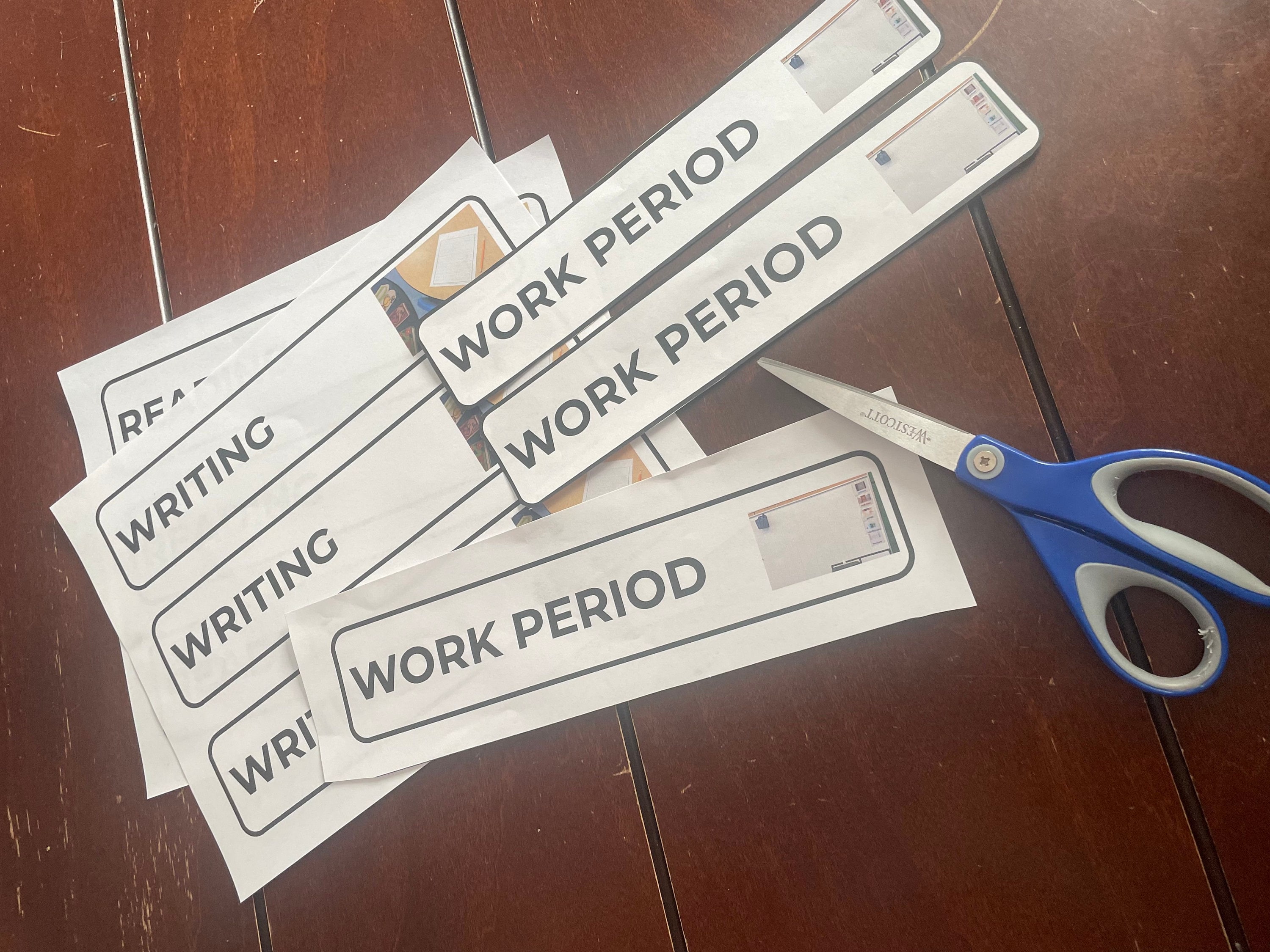 Simple School Schedule Cards With Editable Real Life Pictures - Etsy