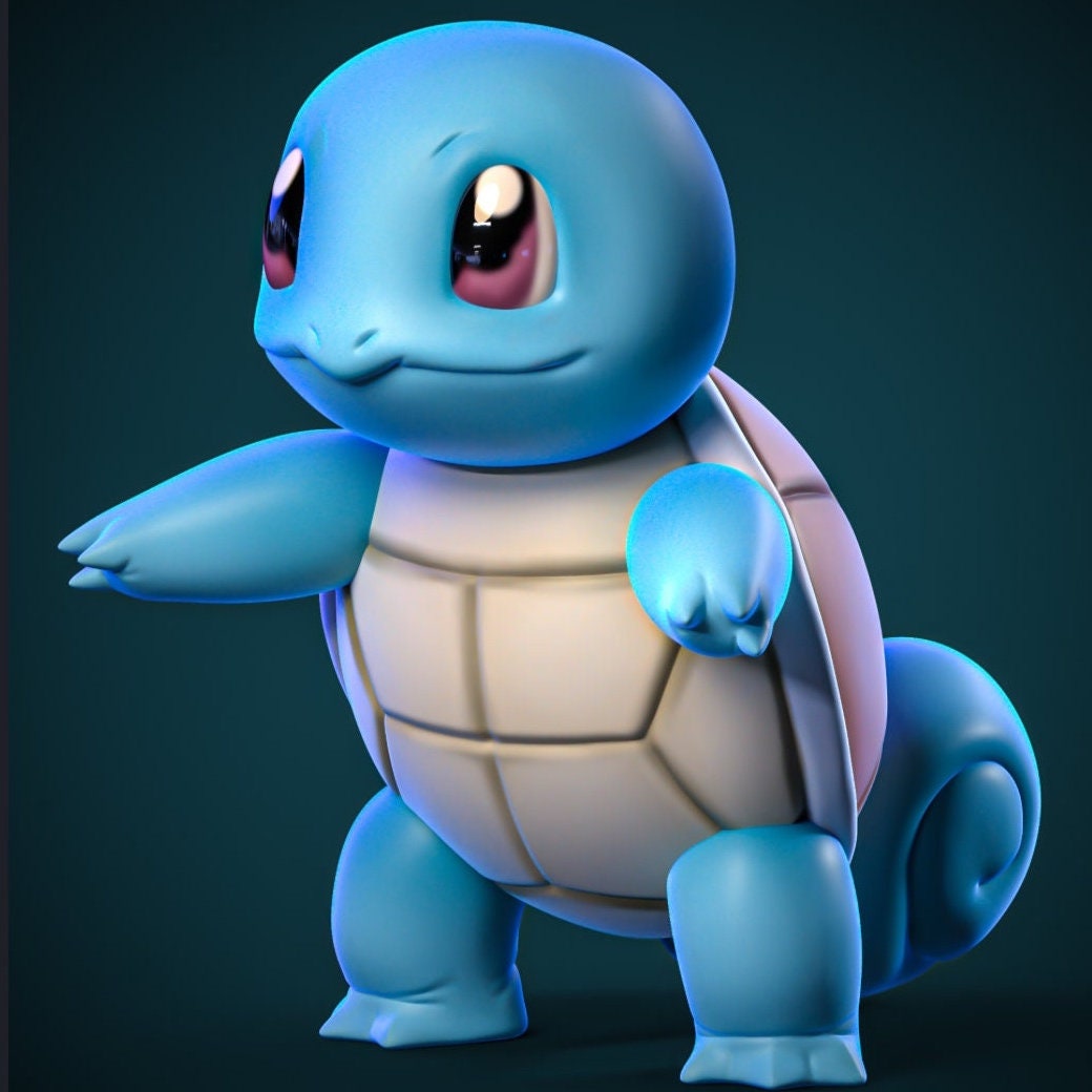 SQUIRTLE Figurine Model Multiple Sizes Sigle or Full Evolution Line - Etsy