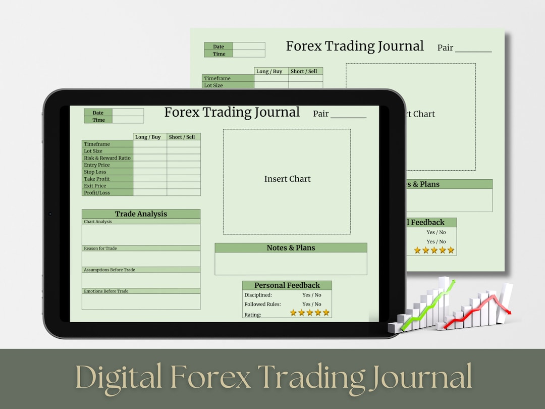 Forex Trading Journal Digital Printable Trading Log Template Instant ...
