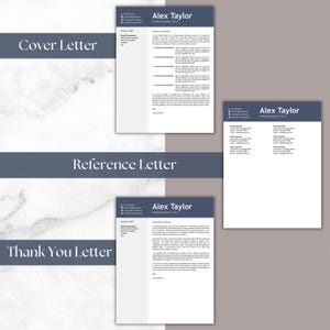 Resume & Cover Letter Bundle Template for Microsoft Word Google Docs ...
