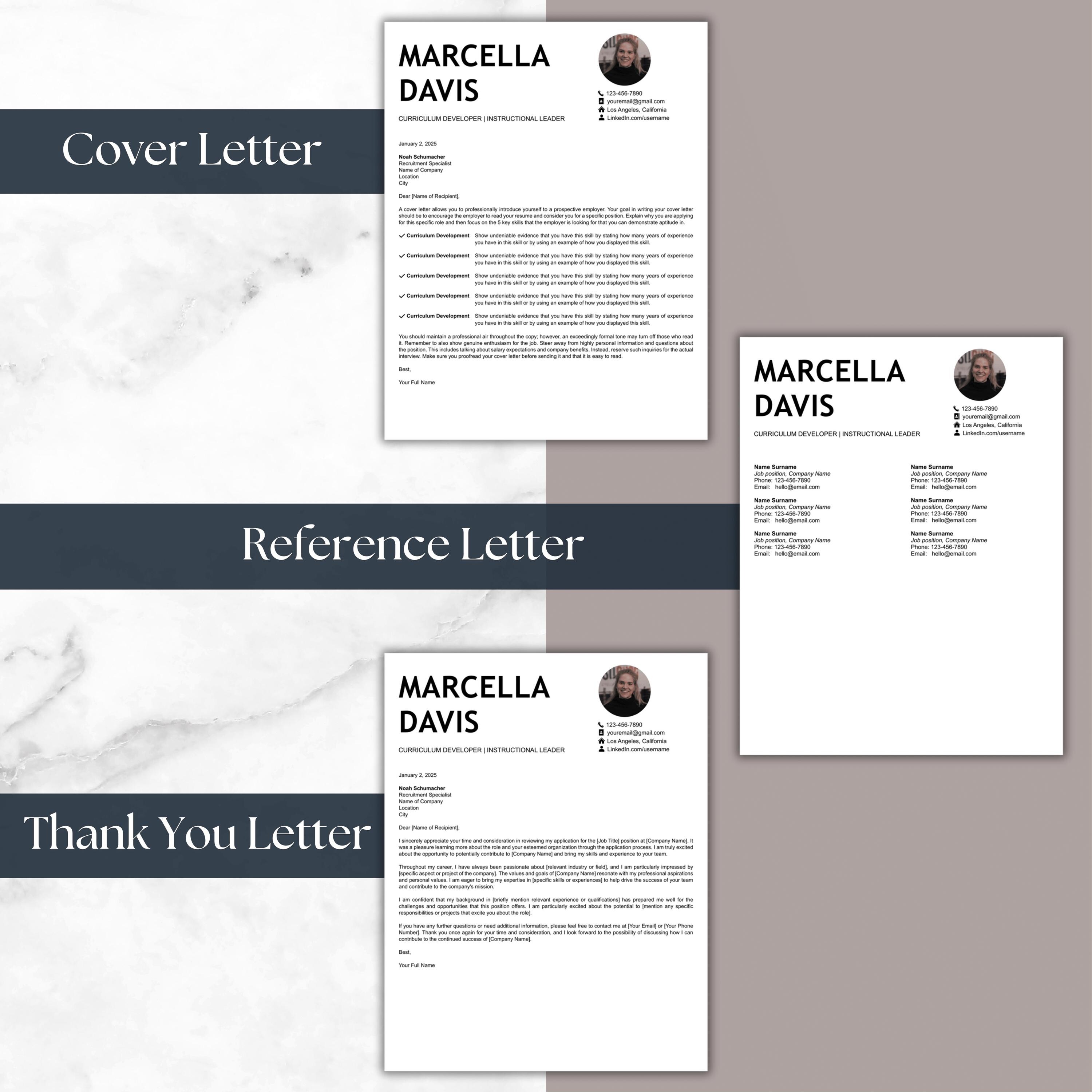 Student With No Experience Resume & Cover Letter Bundle Template With ...