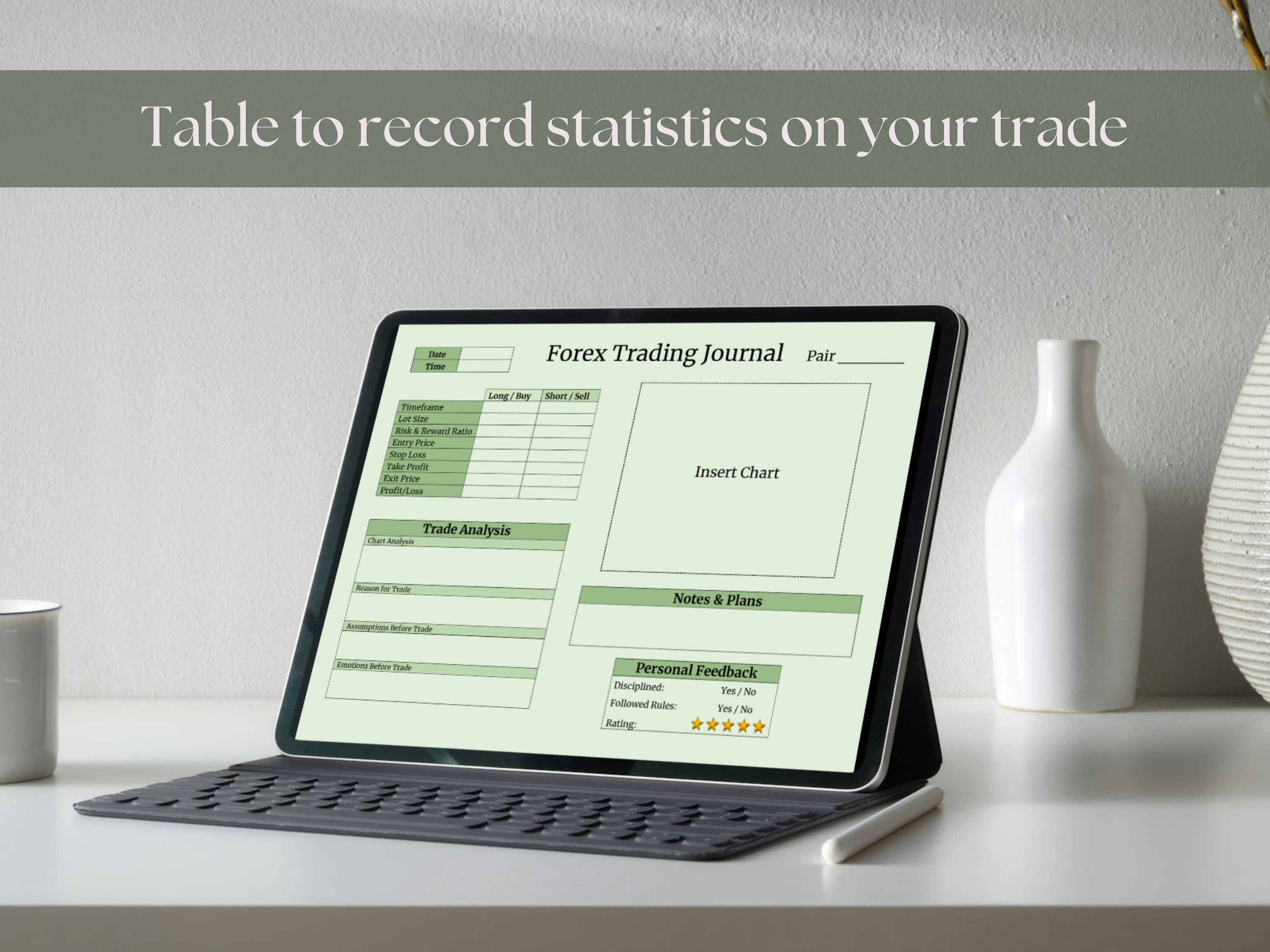 Forex Trading Journal Digital Printable Trading Log Template Instant ...