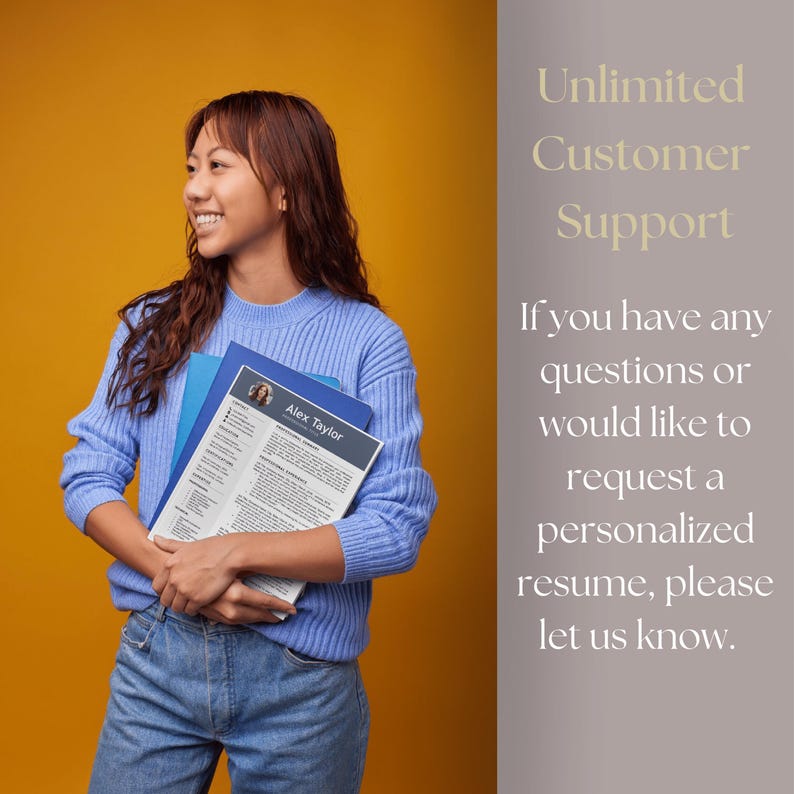 Resume & Cover Letter Bundle Template for Microsoft Word Google Docs ...