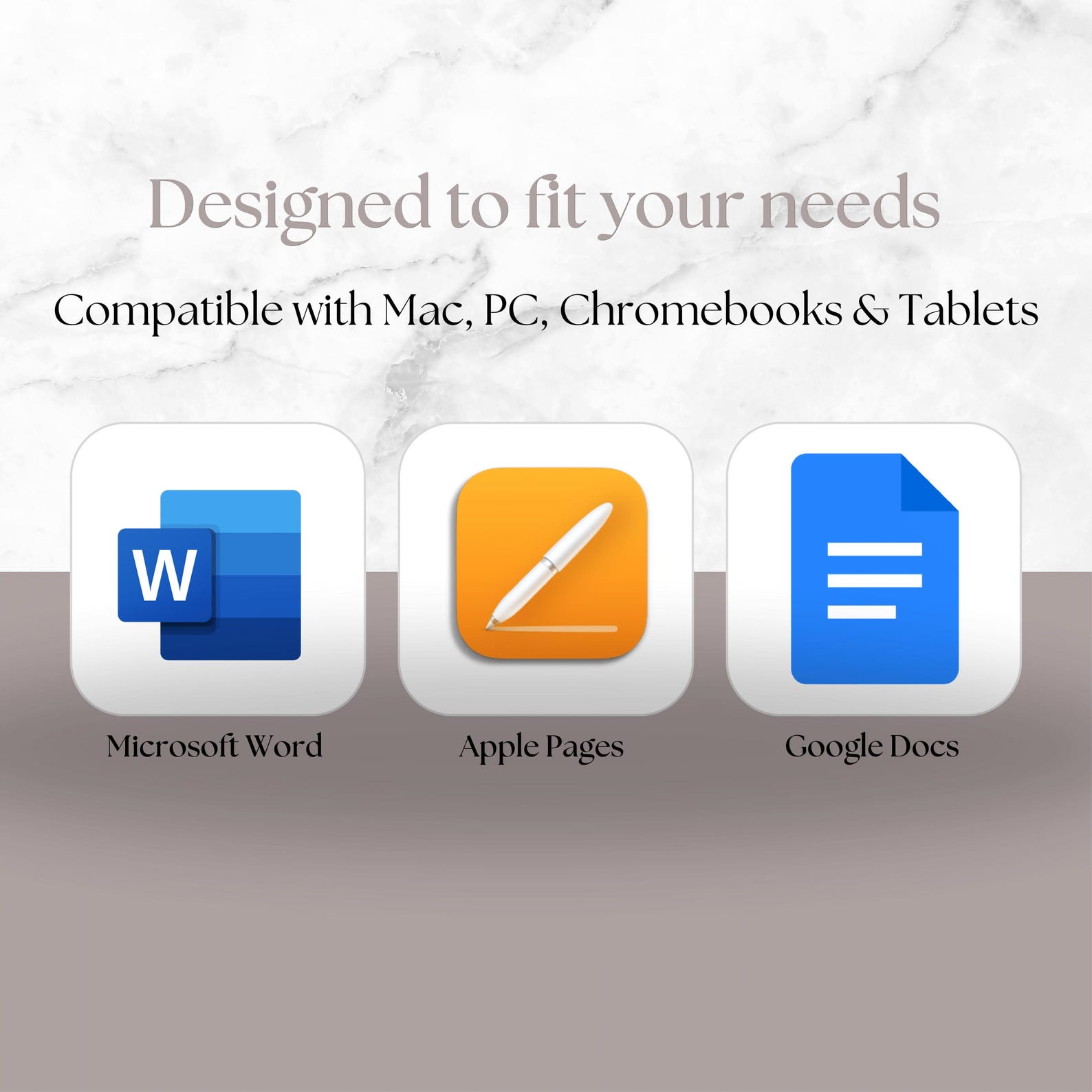 Resume & Cover Letter Bundle Template for Microsoft Word Google Docs ...