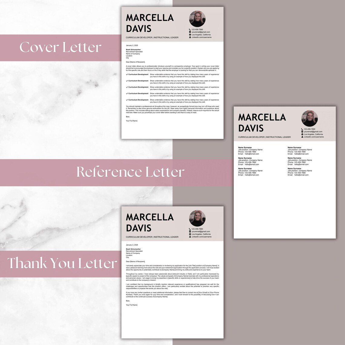 Student With No Experience Resume & Cover Letter Bundle Template With ...