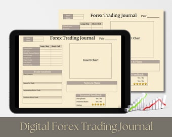 Forex Trading Journal Digital Printable Trading Log Template Instant ...