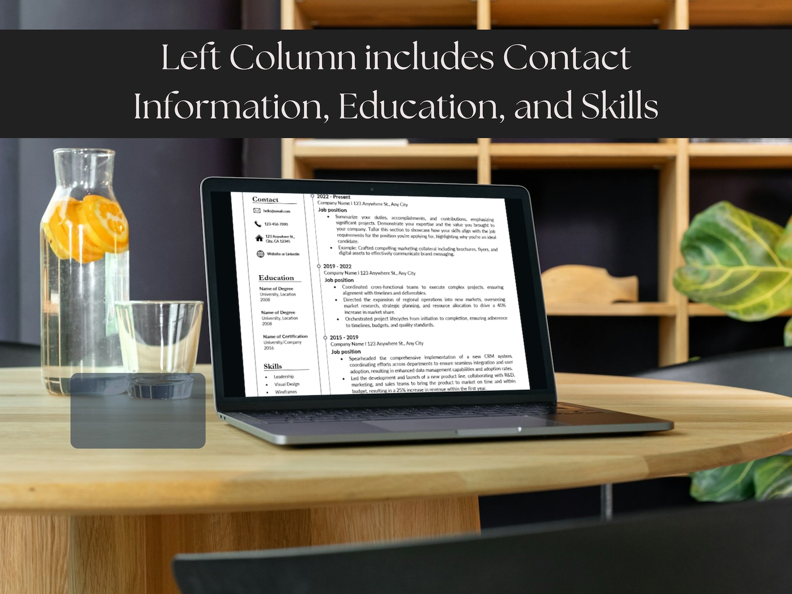 Resume Template Word & Apple Pages ATS Friendly CV Digital Download ...