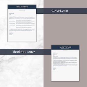 Resume & Cover Letter Bundle Template One and Two Page for Microsoft ...