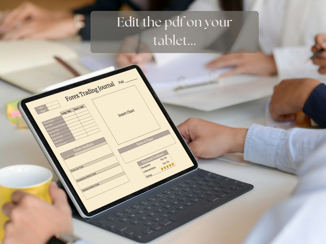 Forex Trading Journal Digital Printable Template Instant Download PDF ...