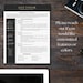 Resume Template Word & Pages ATS Friendly CV Digital Editable Black ...