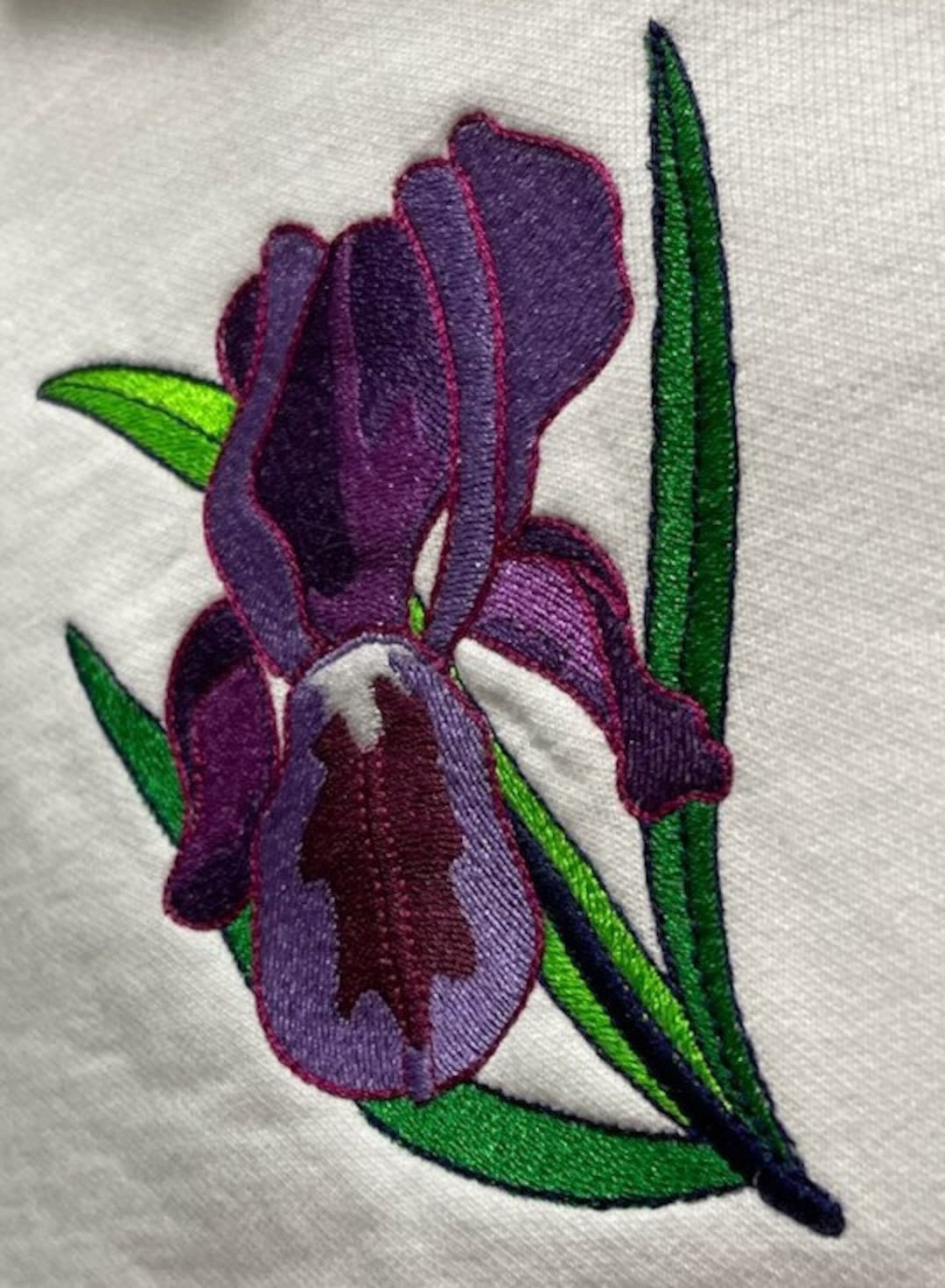 Purple Iris T-shirt - Etsy