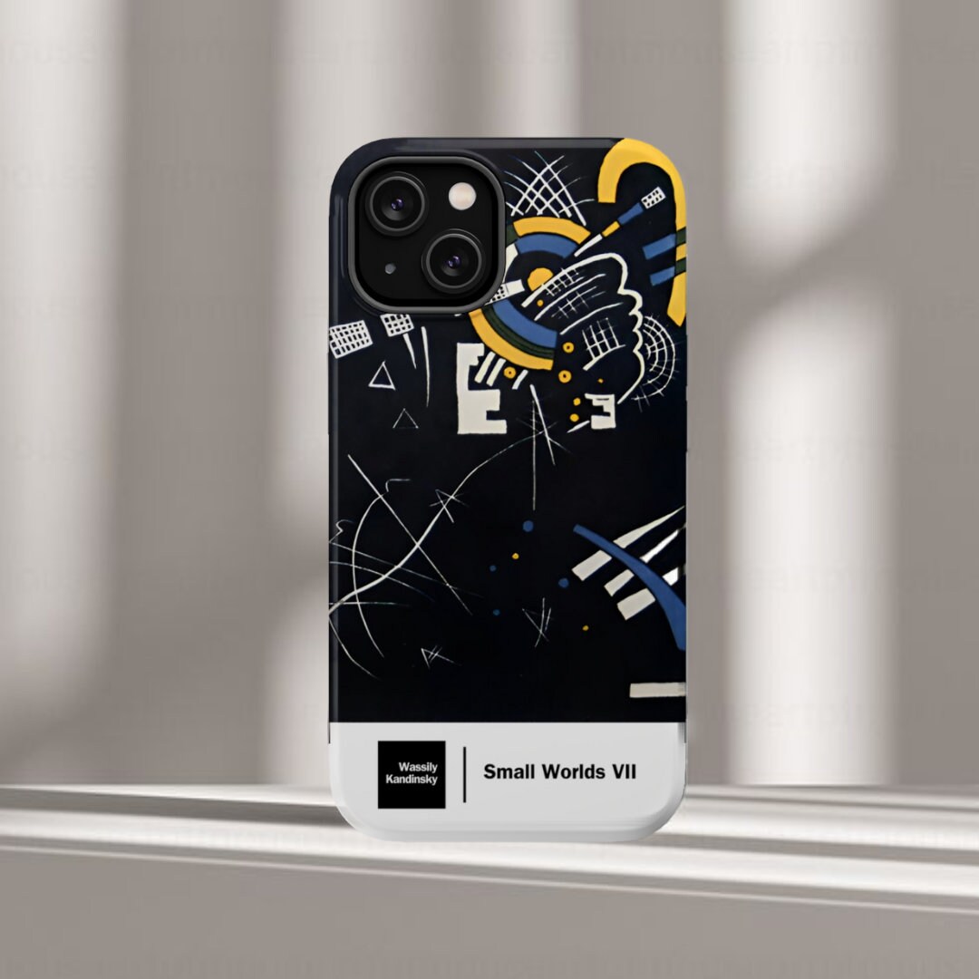 Aesthetic Line Art Phone Case Wassily Kandinsky Small Worlds VII ...