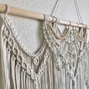 Wedding Backdrop for Photoshoot Boho Hanging Wooden Bead Decor off ...